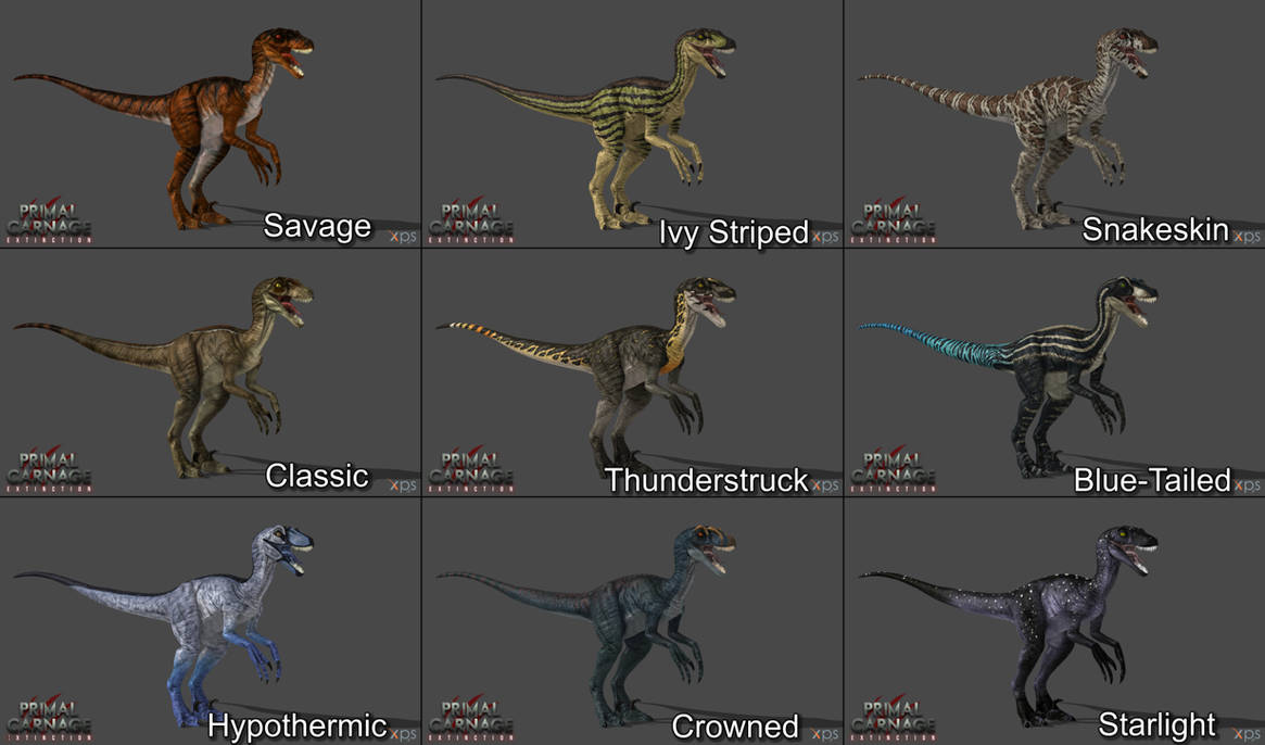 [PCE] Novaraptor Skin Pack #1 by Phelcer on DeviantArt