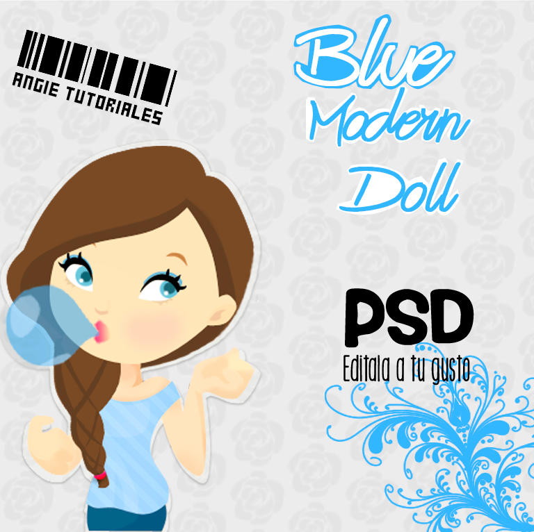 Blue doll modern ~ PSD by pinkangie on DeviantArt