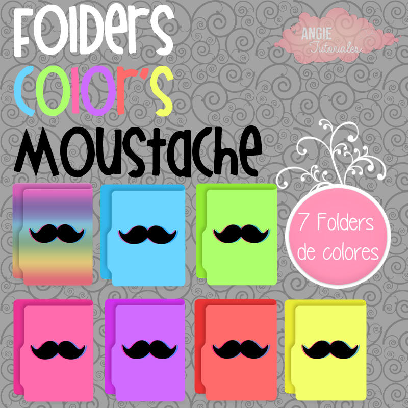 Folders Color's Moustache by pinkangie on DeviantArt