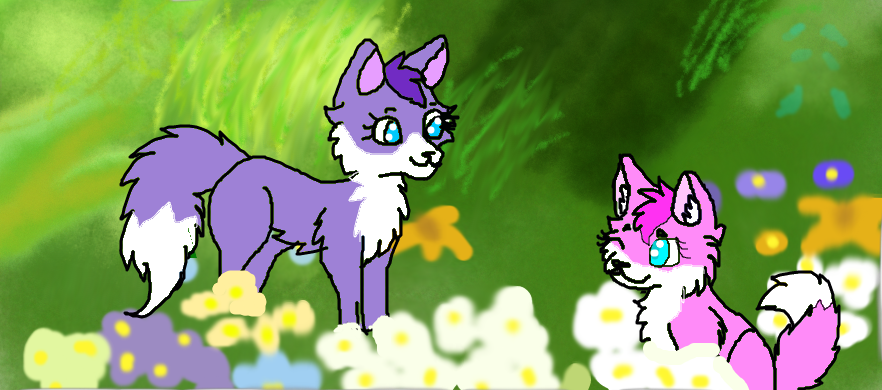 wolf sisters by sparklyangelwings on DeviantArt