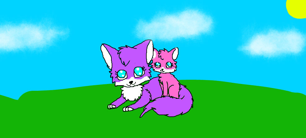 wolf sisters by sparklyangelwings on DeviantArt