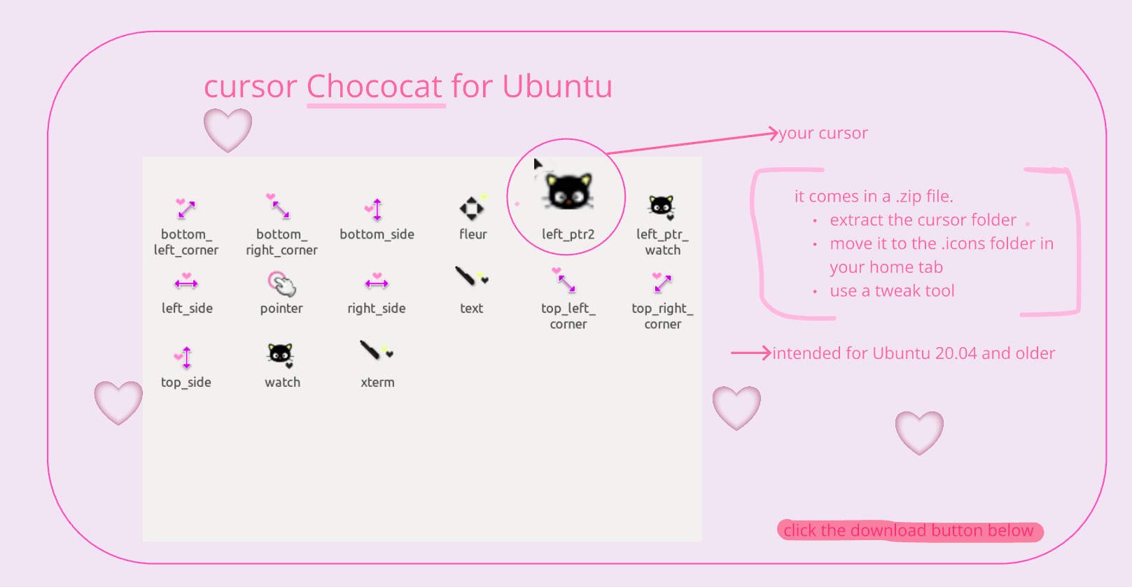 Chococat Ubuntu cursor by oldnoob234 on DeviantArt