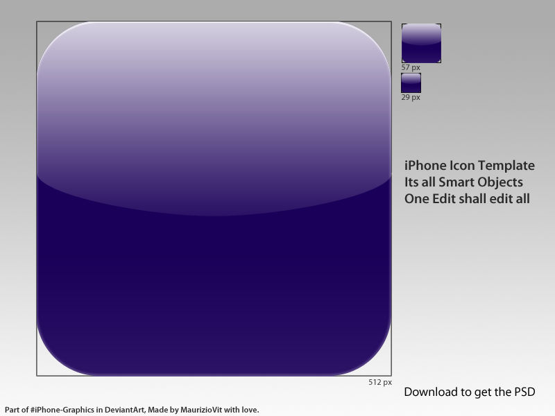 iPhone Icon Template by MaurizioVit on DeviantArt