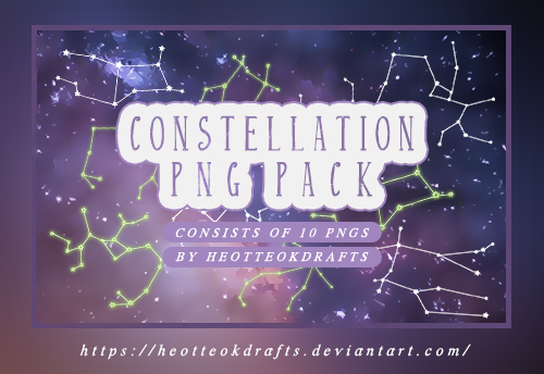 constellation png pack by heotteokdrafts by heotteokdrafts on DeviantArt