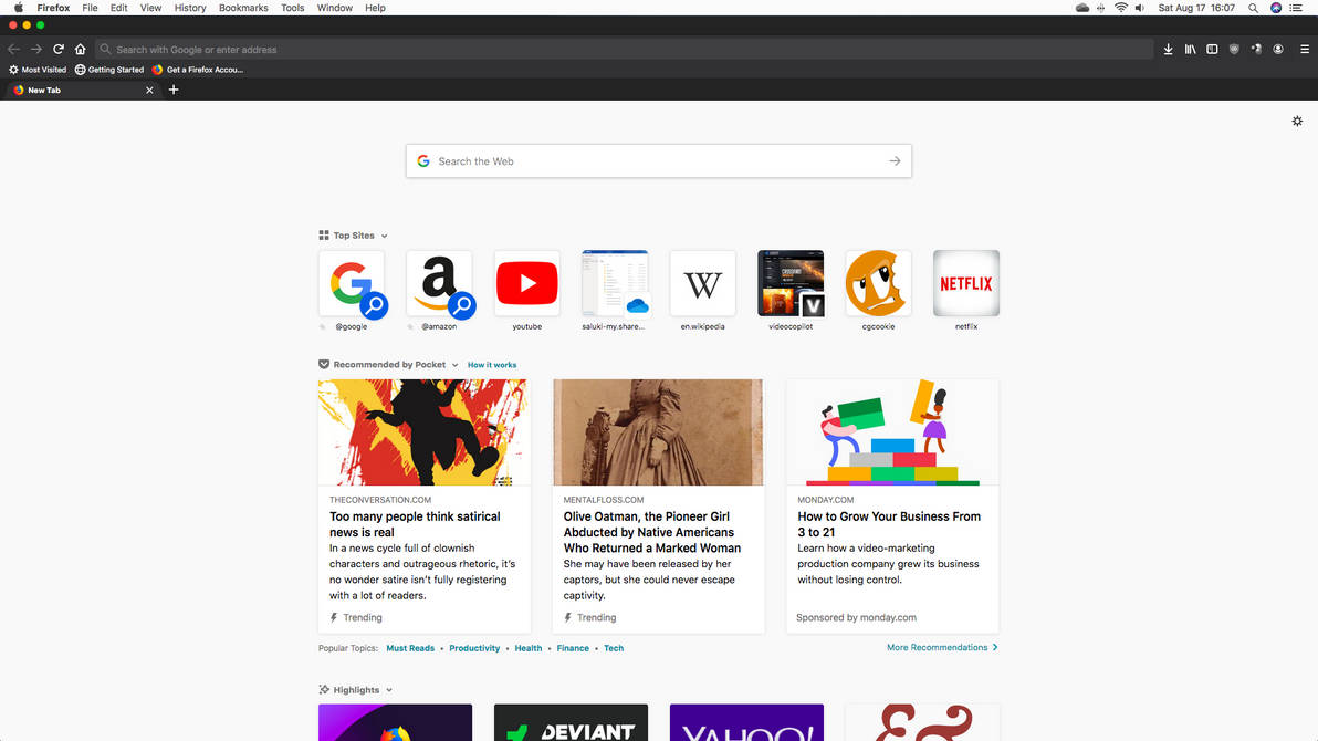 Firefox 65 Classic Theme Restorer Dark css by CptnEclectic on DeviantArt