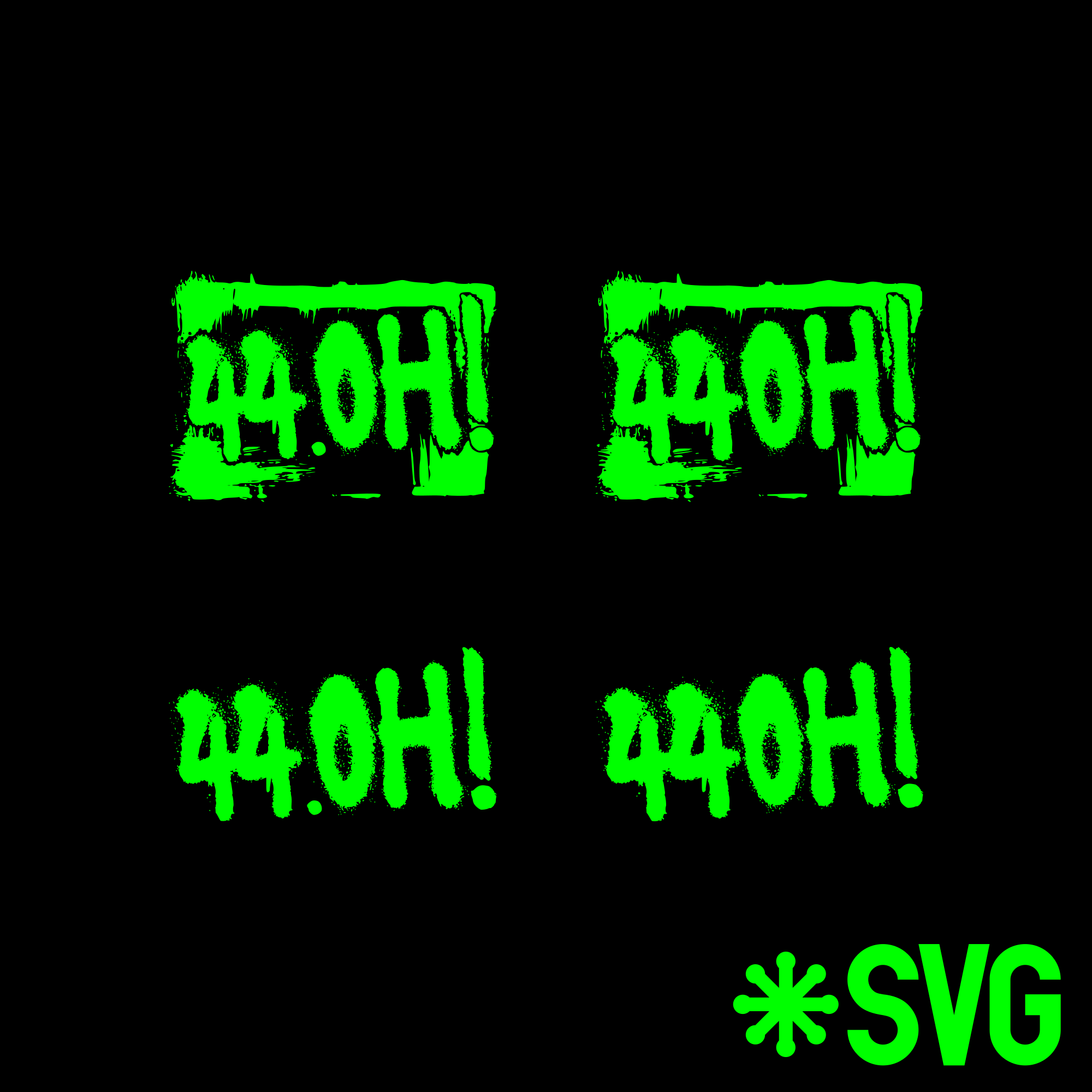 44OH! Logo SVG by HellMen45 on DeviantArt