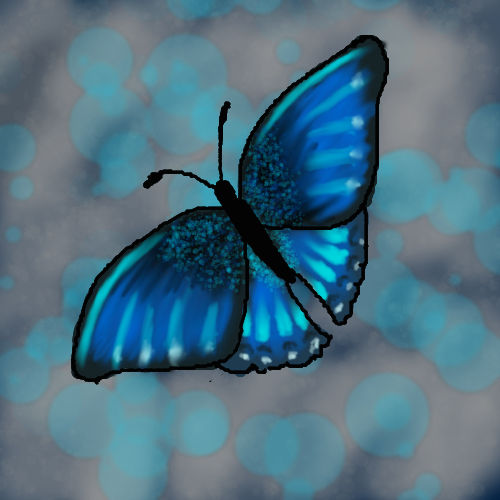 blue butterfly by moonlightartistry on DeviantArt