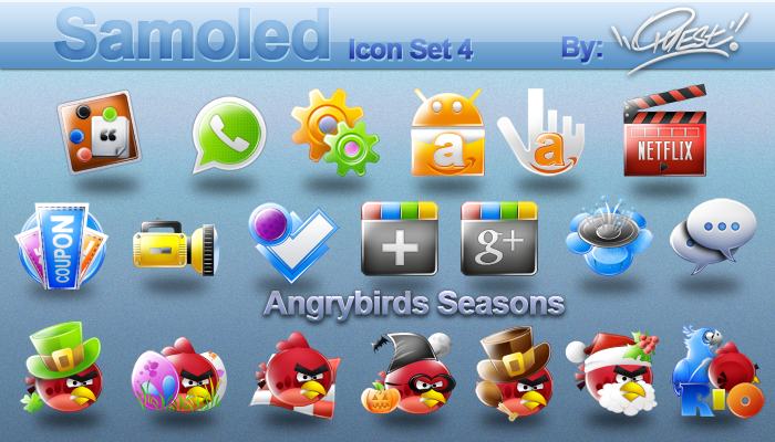 Samoled: icon set 4 by jquest68 on DeviantArt