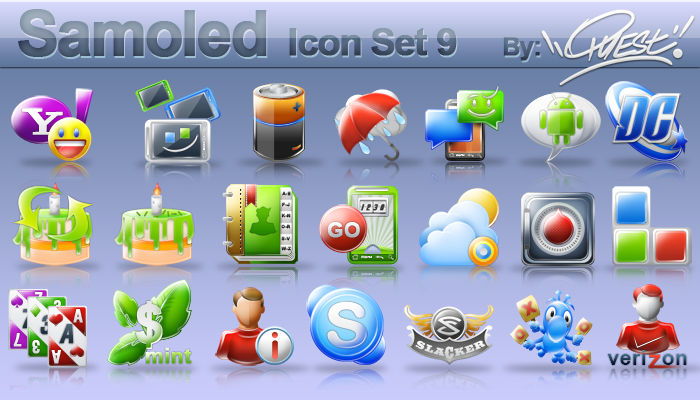 Samoled: icon set 9 by jquest68 on DeviantArt