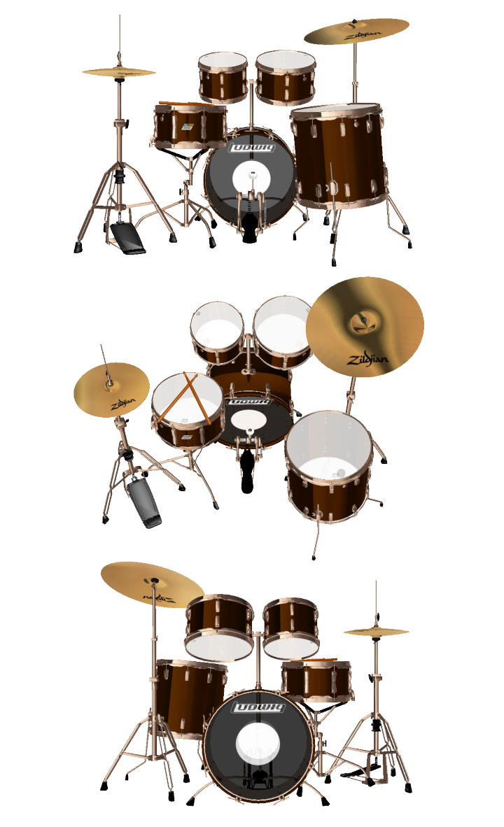 [MMD] Ludwig Zildjian Drum (DL) by arisumatio on DeviantArt