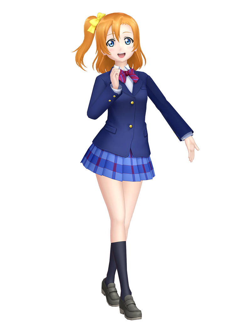 [MMD] Love Live! SIFAS - Honoka Uniform by arisumatio on DeviantArt