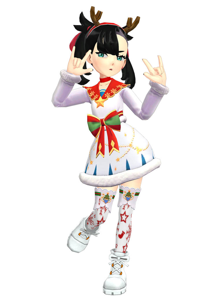 Mmd Pokemon Sns Marnie Xmas By Arisumatio On Deviantart