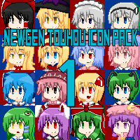 Newgen Touhou Icon Pack 01 by RayXDGreatX on DeviantArt