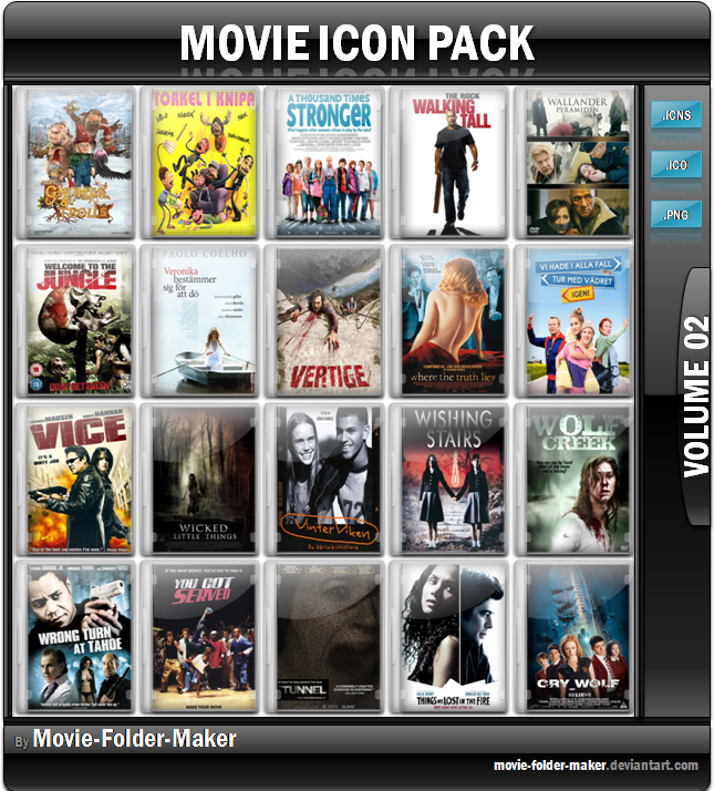 Movie Icon Pack 2 by Movie-Folder-Maker on DeviantArt