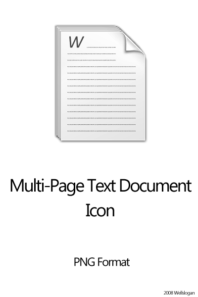Multi-Page Text Document Icon by wellslogan on DeviantArt