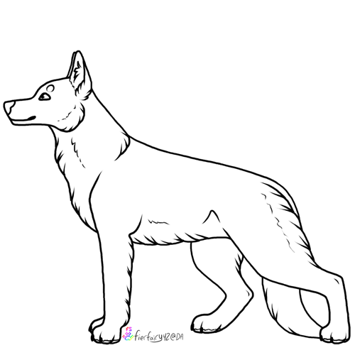 Free German Shepherd Male and Female Base PSD by fierfairy42 on DeviantArt