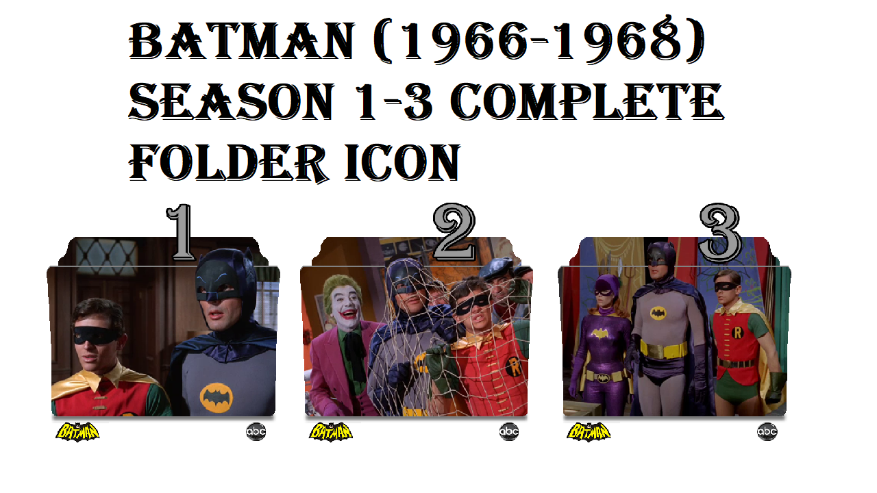 Batman (1966) Season 1-3 Complete Folder Icon by kp9624 on DeviantArt