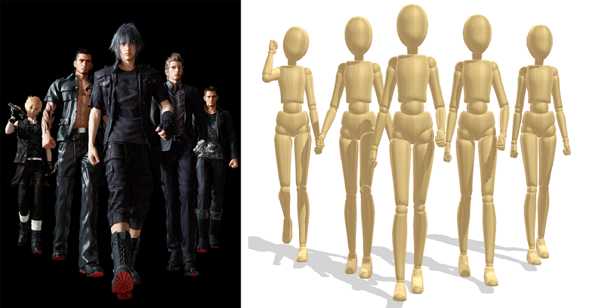 MMD: FFXV Group Pose (DL) by Mirai-Digi on DeviantArt