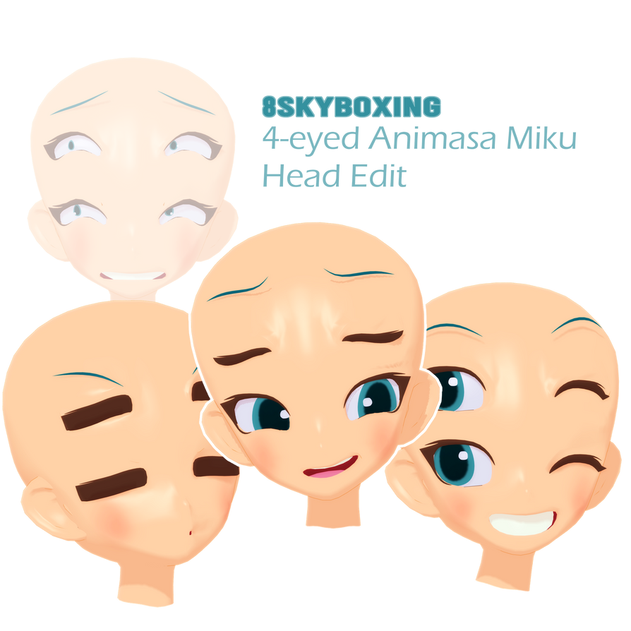 MMD 4-Eyed Animasa Miku Head Edit Download by 8skyboxing on DeviantArt