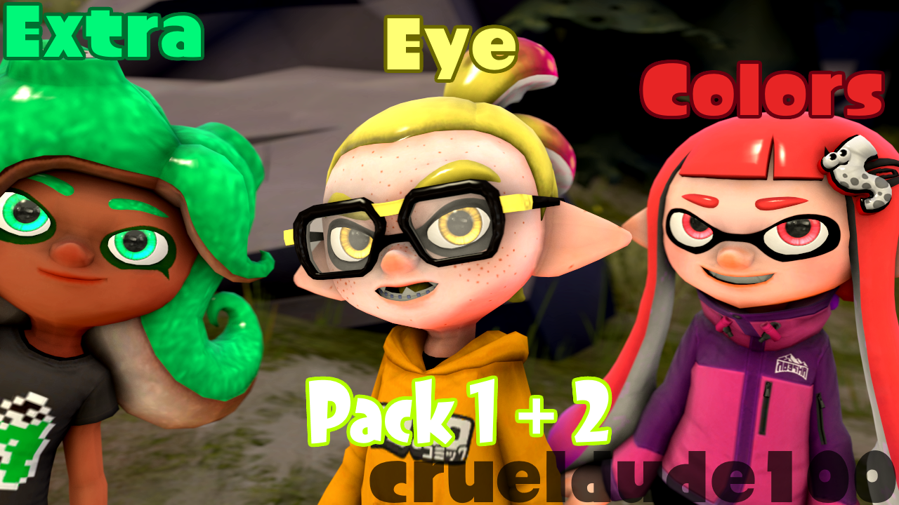 (SFM Splatoon) Extra Eyecolors Pack 1+2 by crueldude100 on DeviantArt