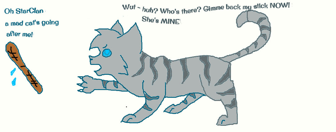 Jayfeather and his Stick by AAsk-Jayfeather7 on DeviantArt