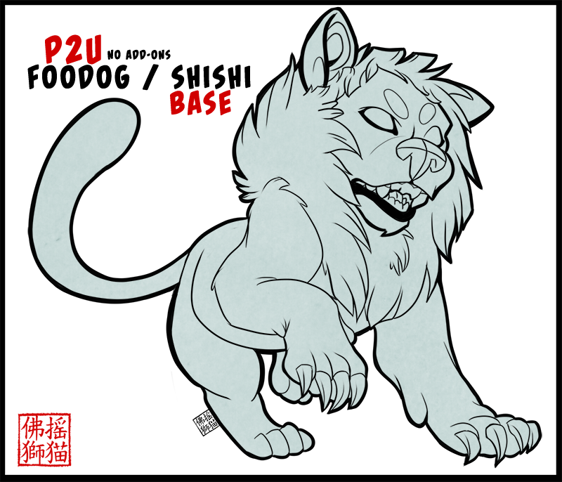 P2U - Foo Dog Base by Rattlesire on DeviantArt