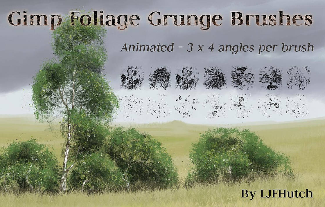 Gimp Anim. Foliage Grunge by LJFHutch on DeviantArt