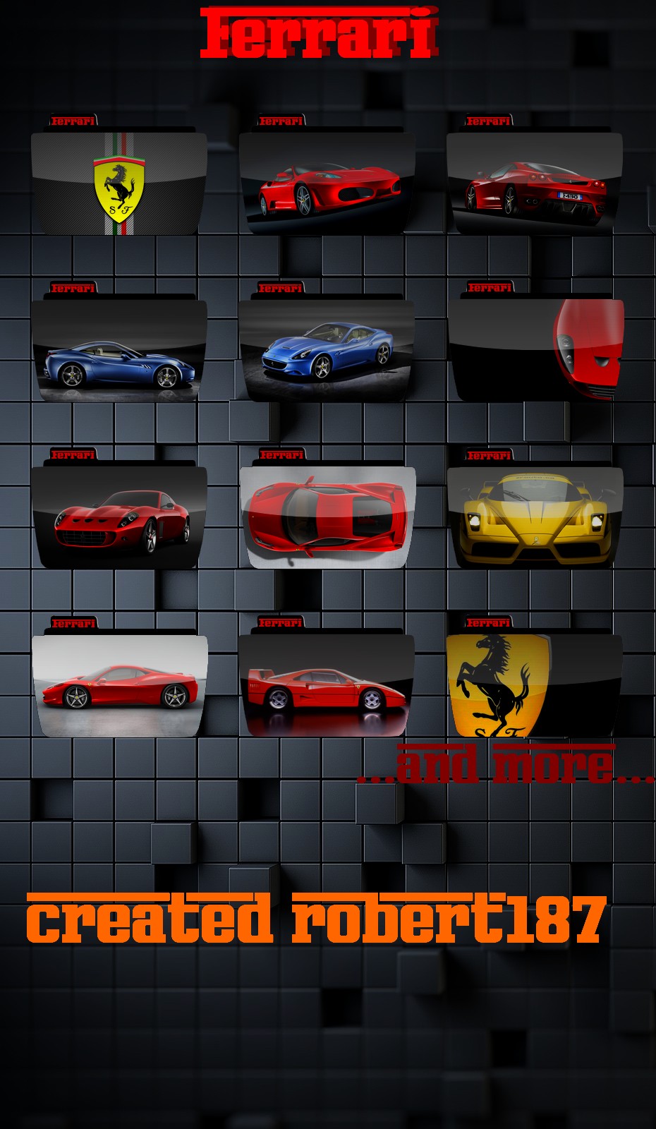 colorflow ferrari icons by robert187 on DeviantArt