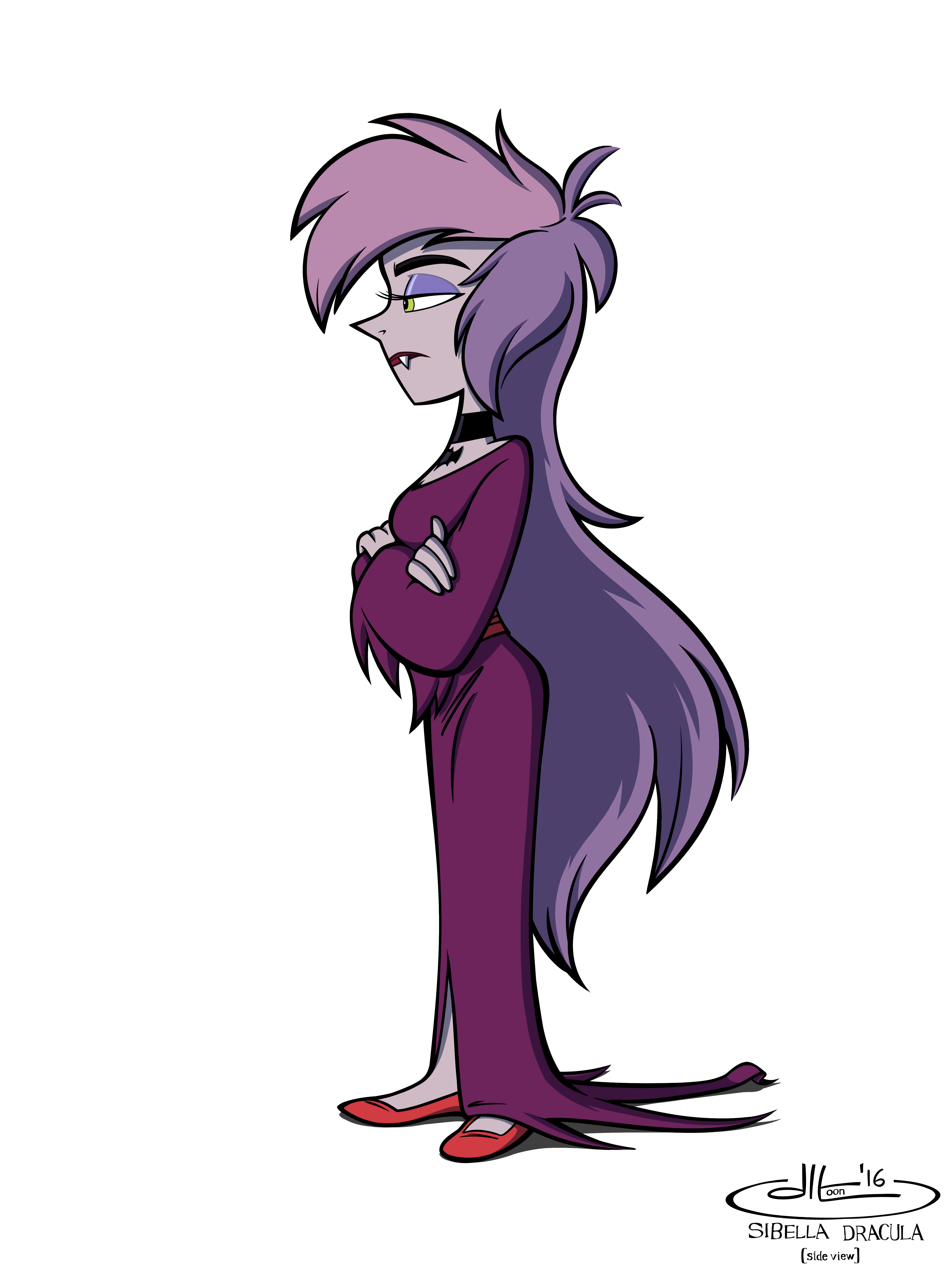 Sibella Dracula (side view) by DLToon on DeviantArt