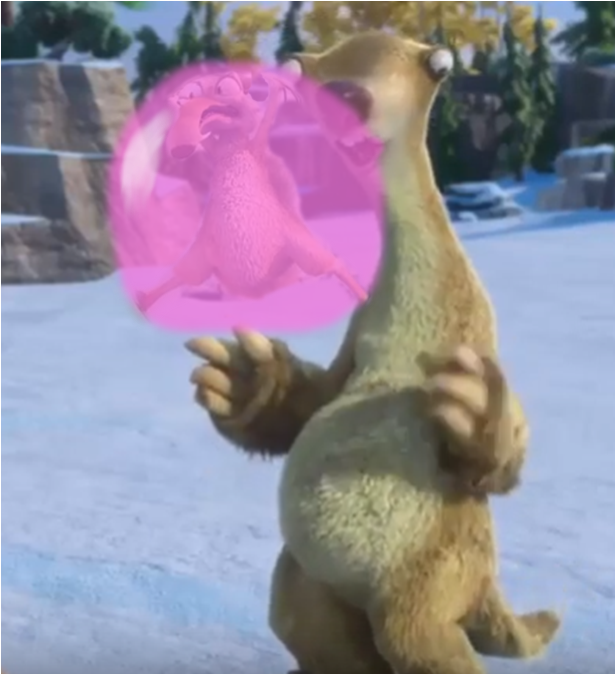 Sid Traps Scrat Inside His Bubblegum Bubble by Elizabethjones18 on ...