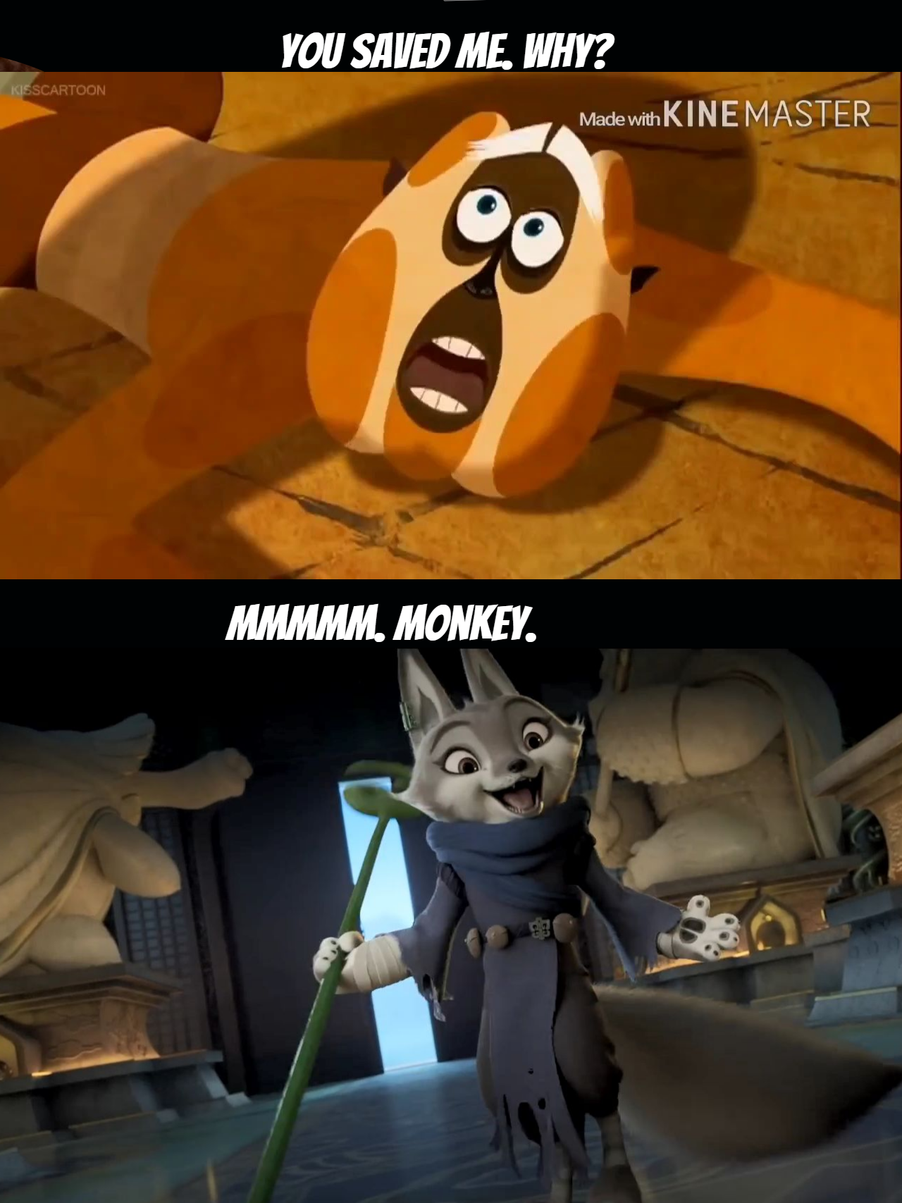 Zhen Saves Monkey Meme by Elizabethjones18 on DeviantArt