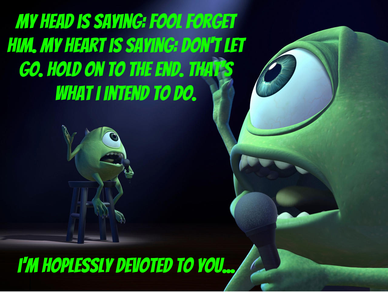 Mike Wazowski Sings Hopelessly Devoted To You by Elizabethjones18 on ...
