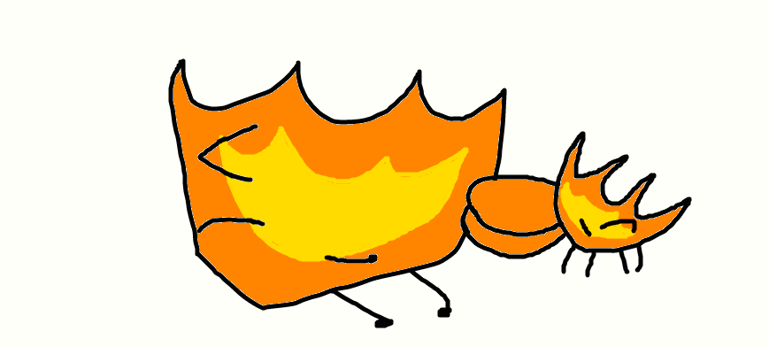Firey Jr.'s Butt Attacking Firey by Pigg2 on DeviantArt