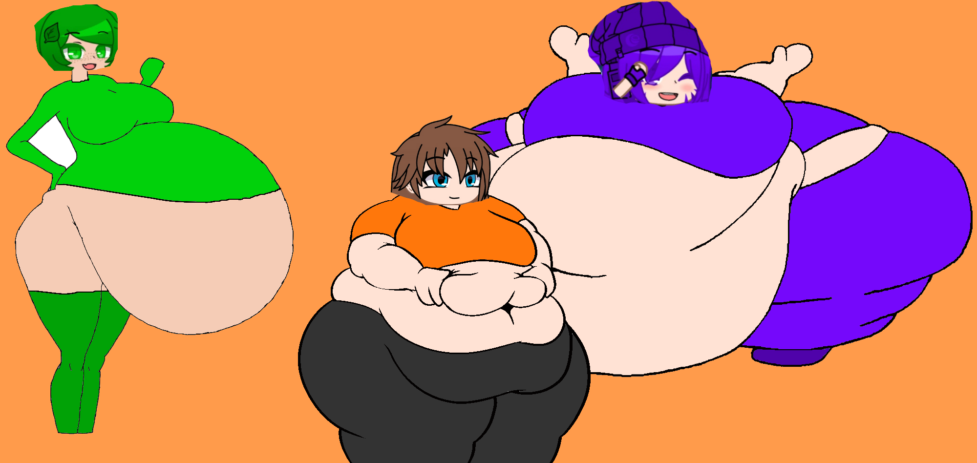 fat Emily and Neon Grape and Irish green Vore by Pigg2 on DeviantArt
