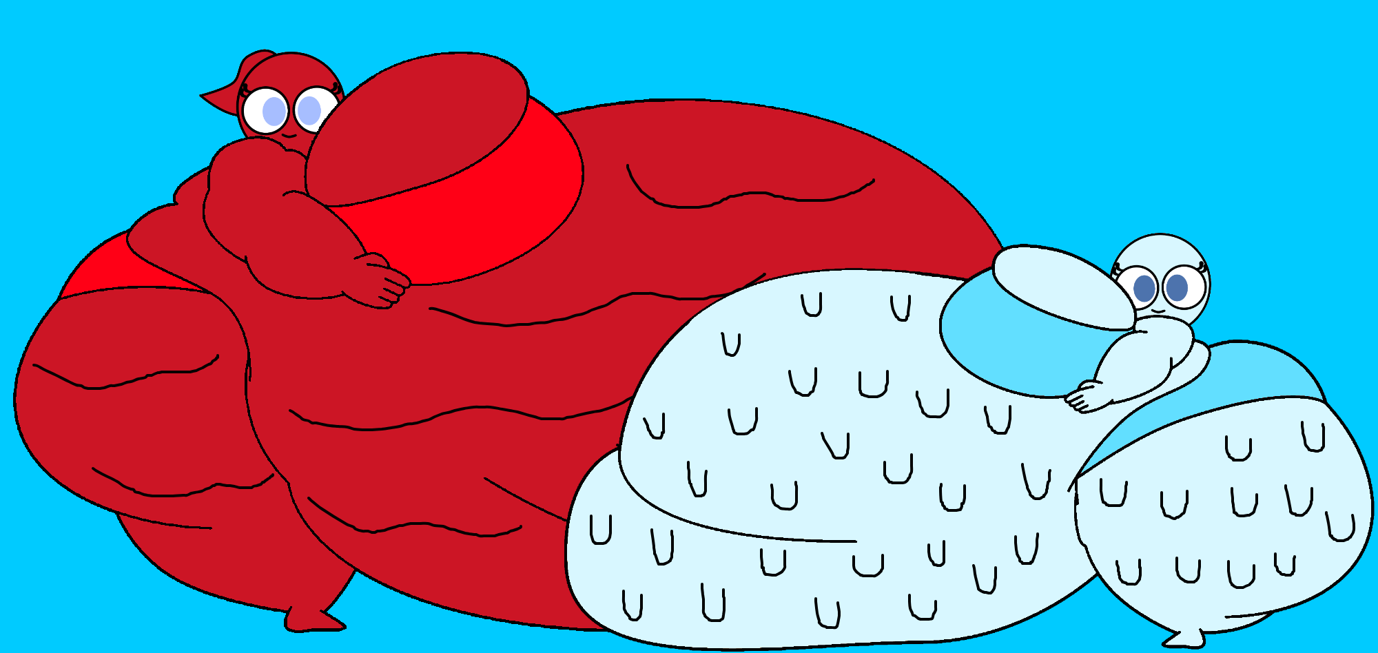 Lava and Water Fat belly by Pigg2 on DeviantArt