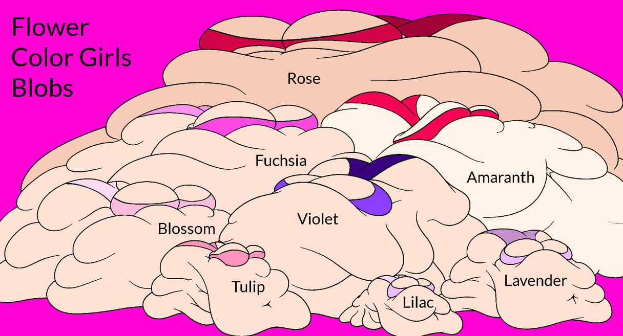 Flower Color Girls Blobs by Pigg2 on DeviantArt