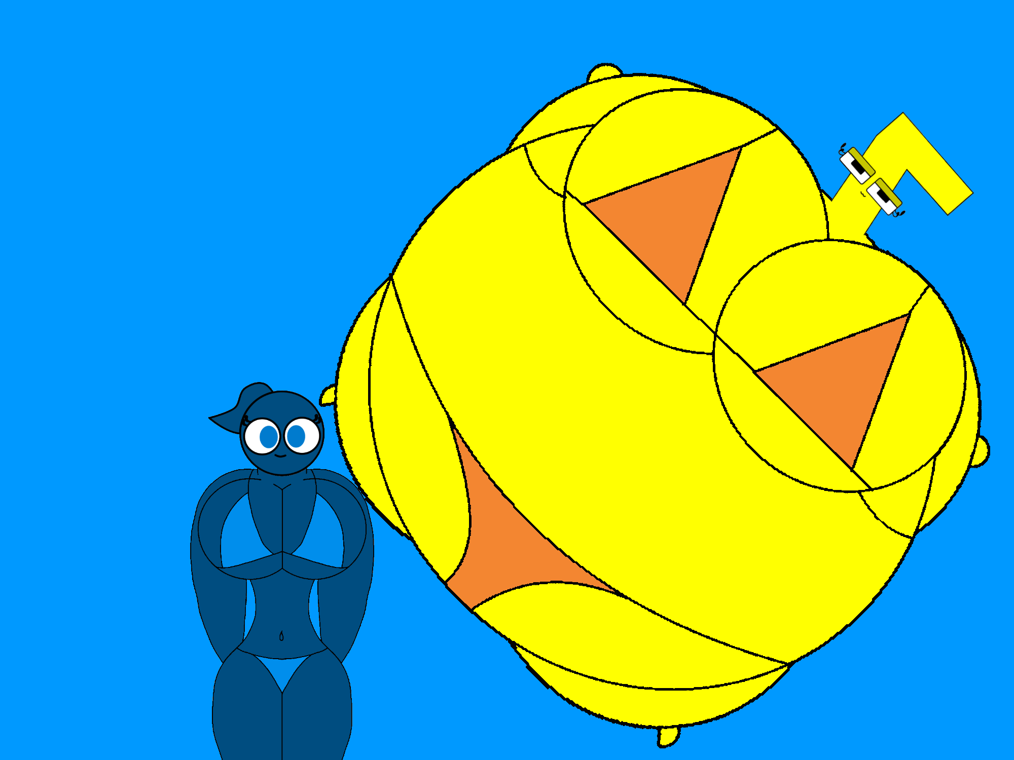 Sapphire rolling inflated Sha by Pigg2 on DeviantArt