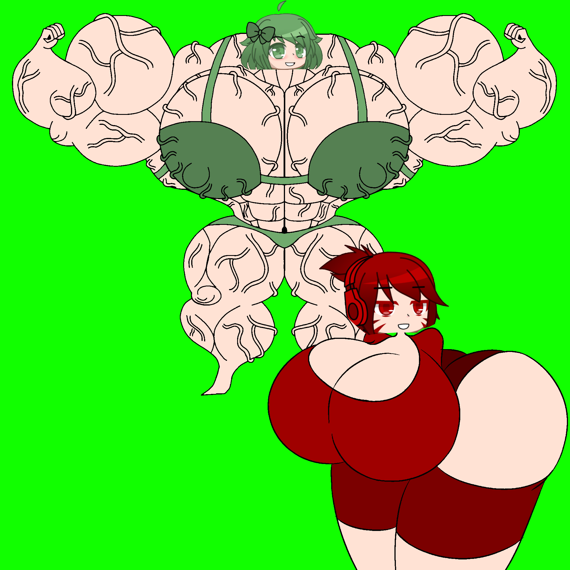 Muscle Broccoli and thicc Ketchup by Pigg2 on DeviantArt
