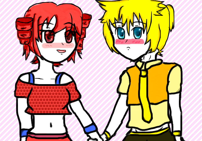 Teto Kasane and Len Kagamine by Len-CAT-Piko on DeviantArt