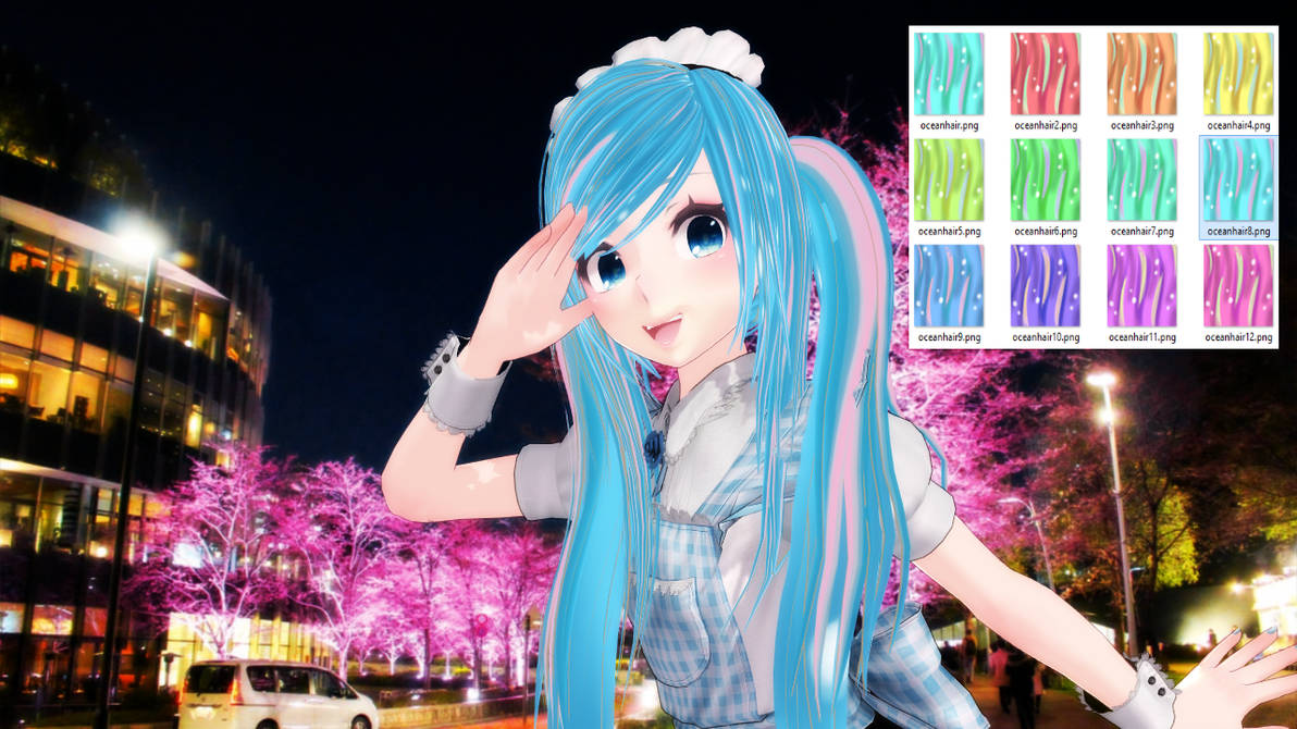 [MMD] Ocean Hair Texture [DOWNLOAD] by Guumi-chan on DeviantArt
