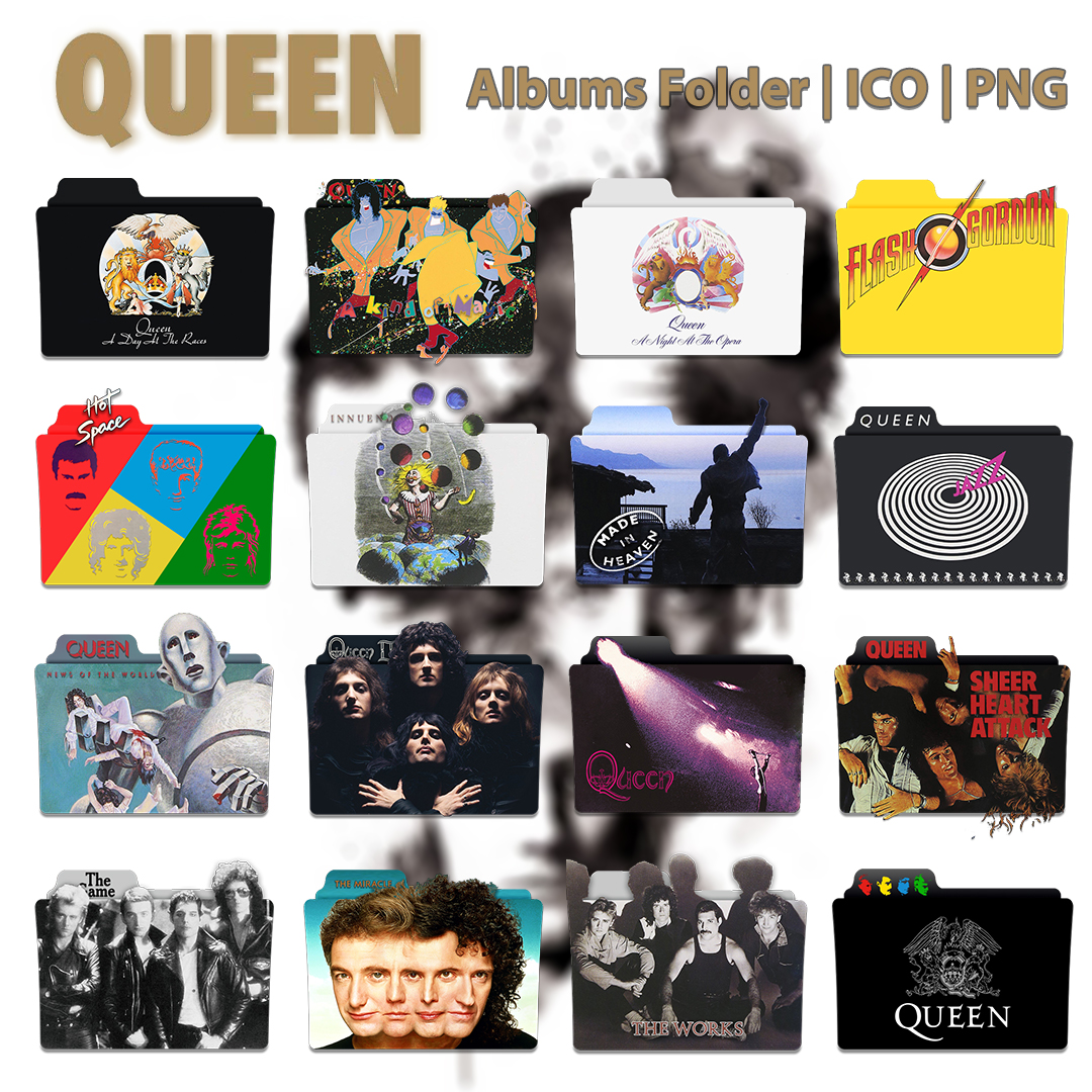 Queen Albums Folder icon by AKVH7 on DeviantArt