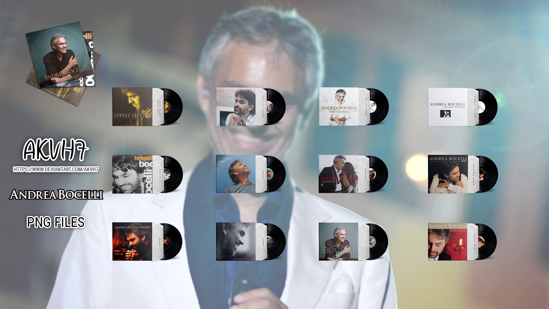 Andrea Bocelli Full Studio Albums Folder icon by AKVH7 on DeviantArt