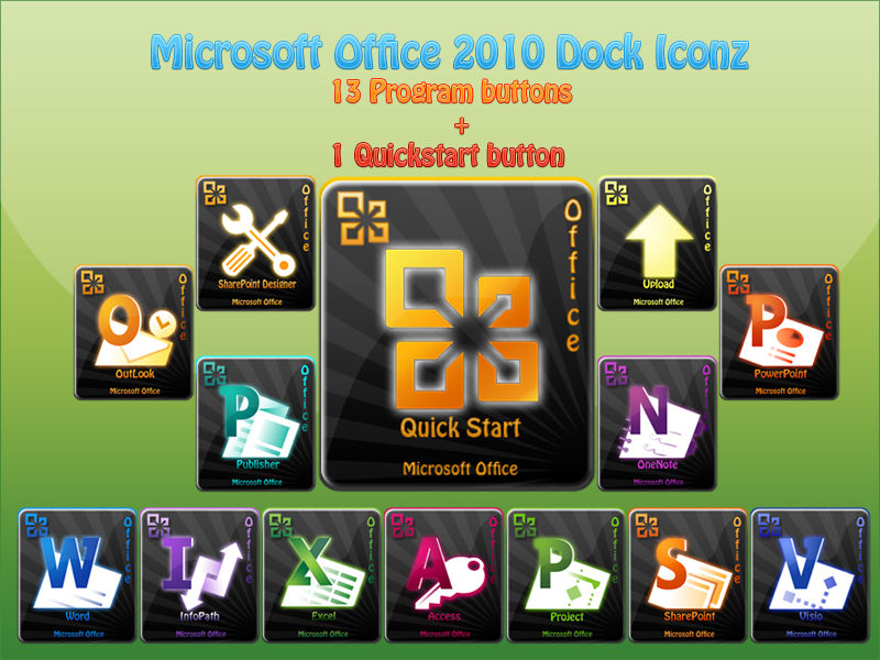 Microsoft Office 2010 Iconz by Denmark1977 on DeviantArt