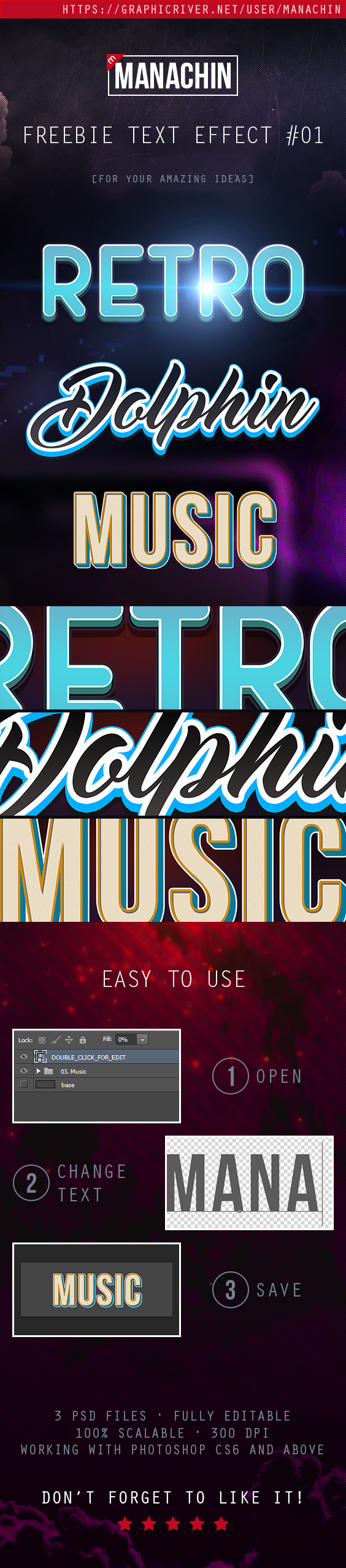 Free Text Effect 01 by manachin on DeviantArt