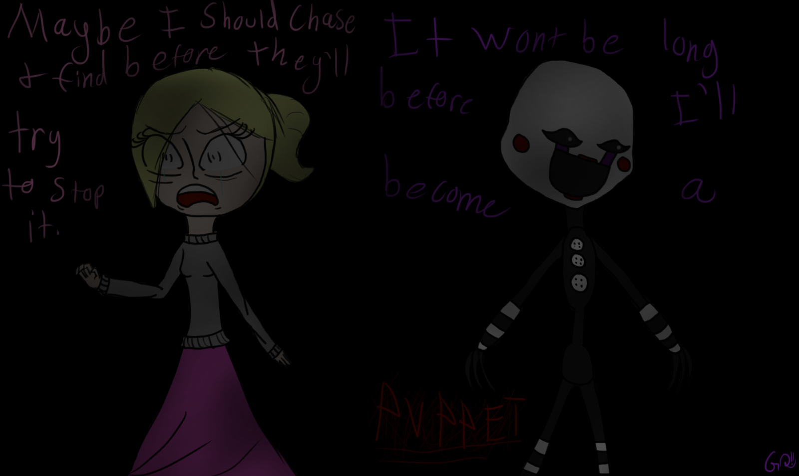 It Wont Be Long Before I Become A Puppet (FNAF2) by Glasses2themax on ...