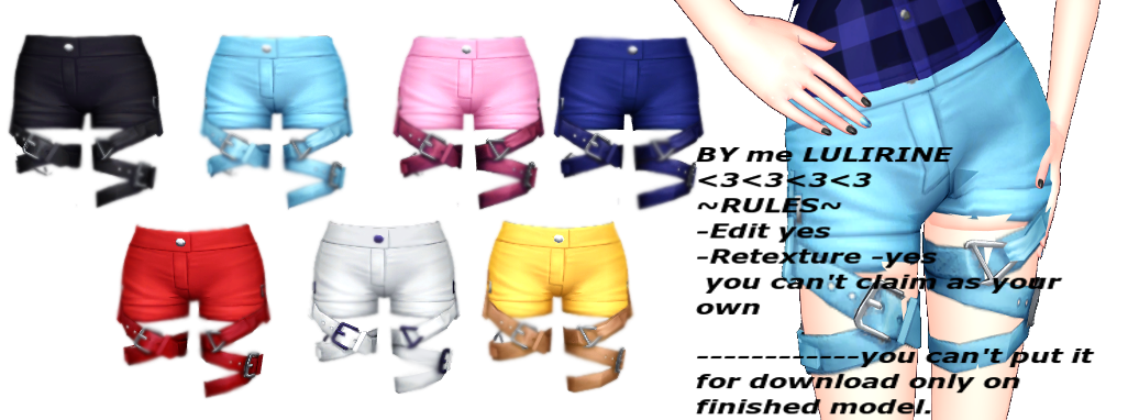 Lulirine Short (sims4 To Mmd) Pack for DL by LULIRINE on DeviantArt