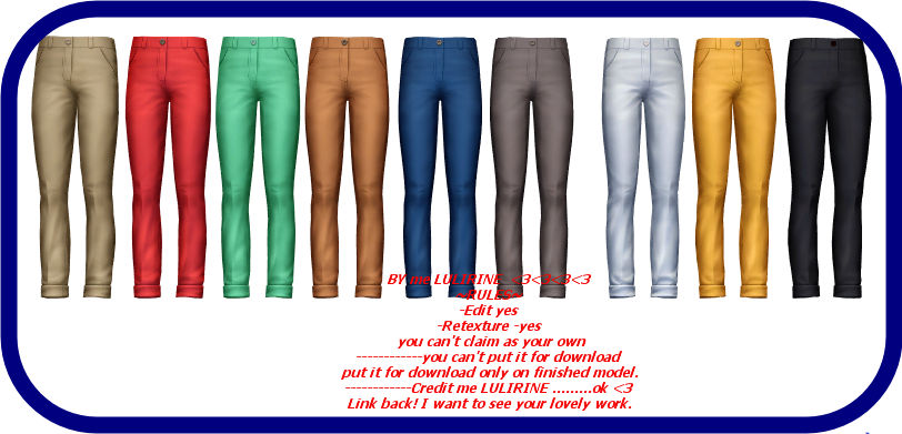 Boy Pants P2 by LULIRINE on DeviantArt