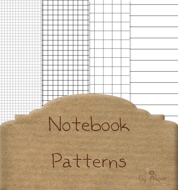 Notebook Patterns by Alywe on DeviantArt
