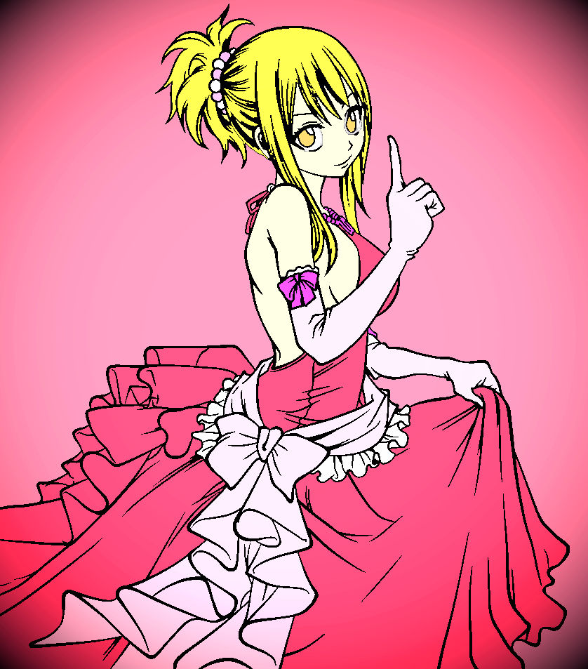 Lucy heartfilia in a dress by NaluLivesForever on DeviantArt