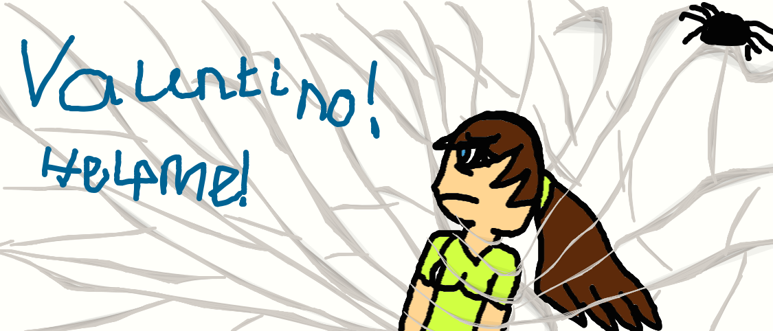 Athena stuck in a spider web by MadCarlovesSonic on DeviantArt